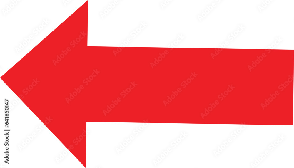 Red arrow symbol on white background. Arrows for app, website, social ...