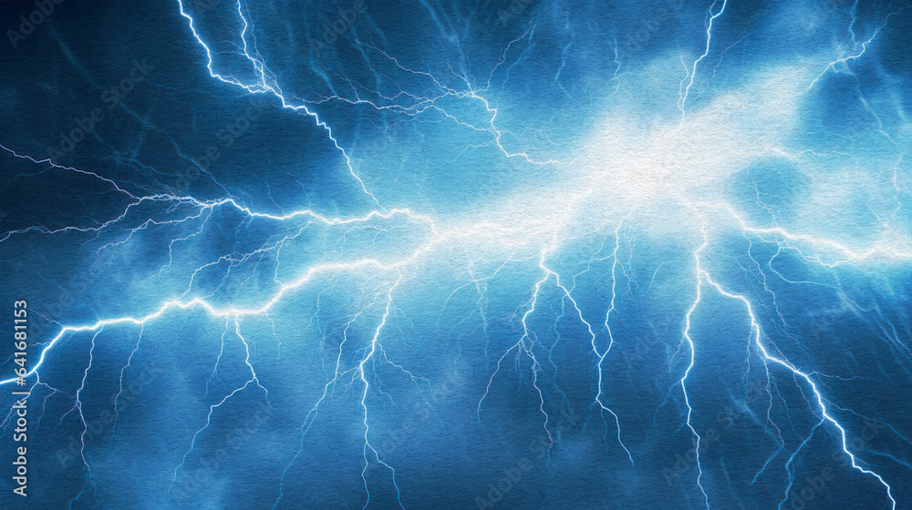 blue lightning on dark background with watercolor texture Stock ...