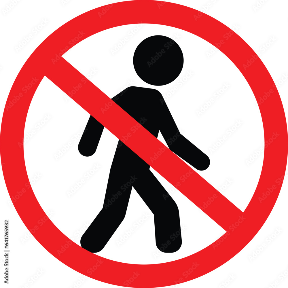do not enter sign Stock Vector | Adobe Stock