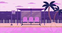 Vintage Bus Tropical City Art Free Stock Photo - Public Domain Pictures