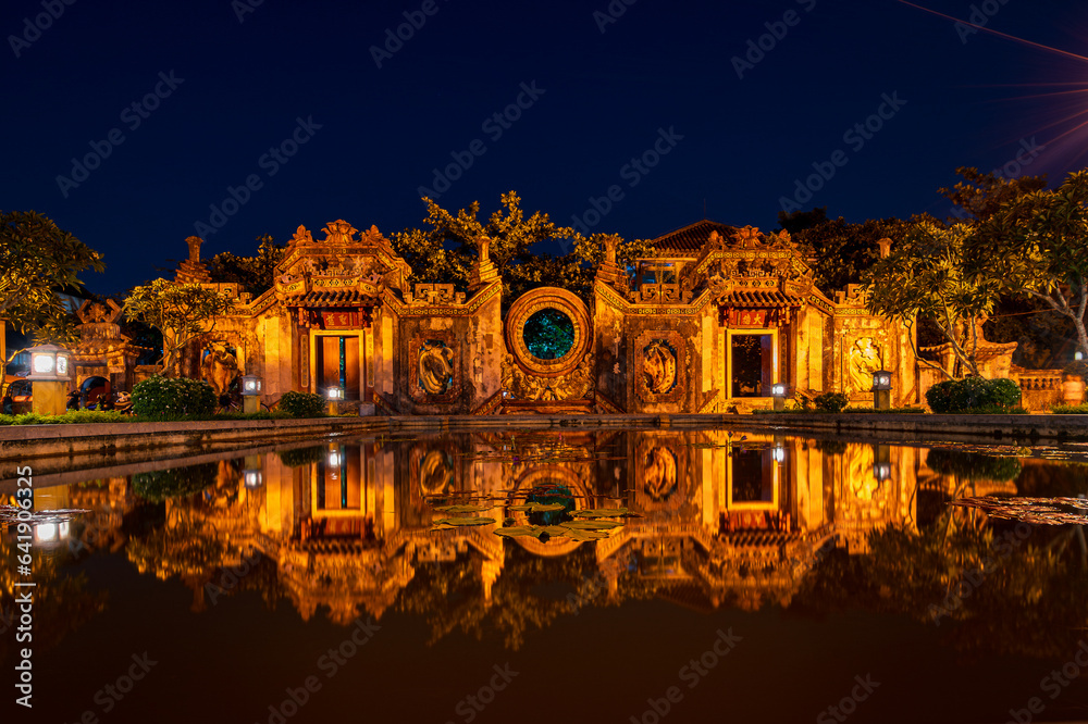 Night View on the temple in old town of Hoi An, Vietnam. Unesco World ...