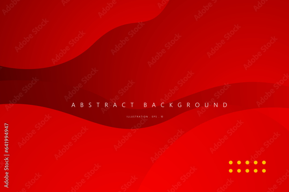 Abstract red wave modern background for template, poster, flyer design ...
