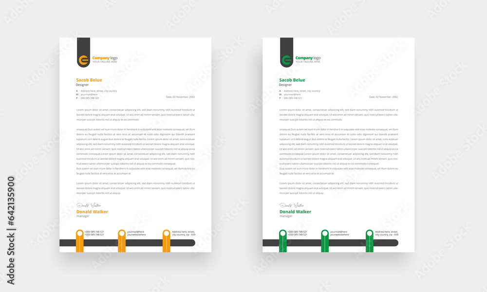 Professional new style letterhead design, official letterhead and ...