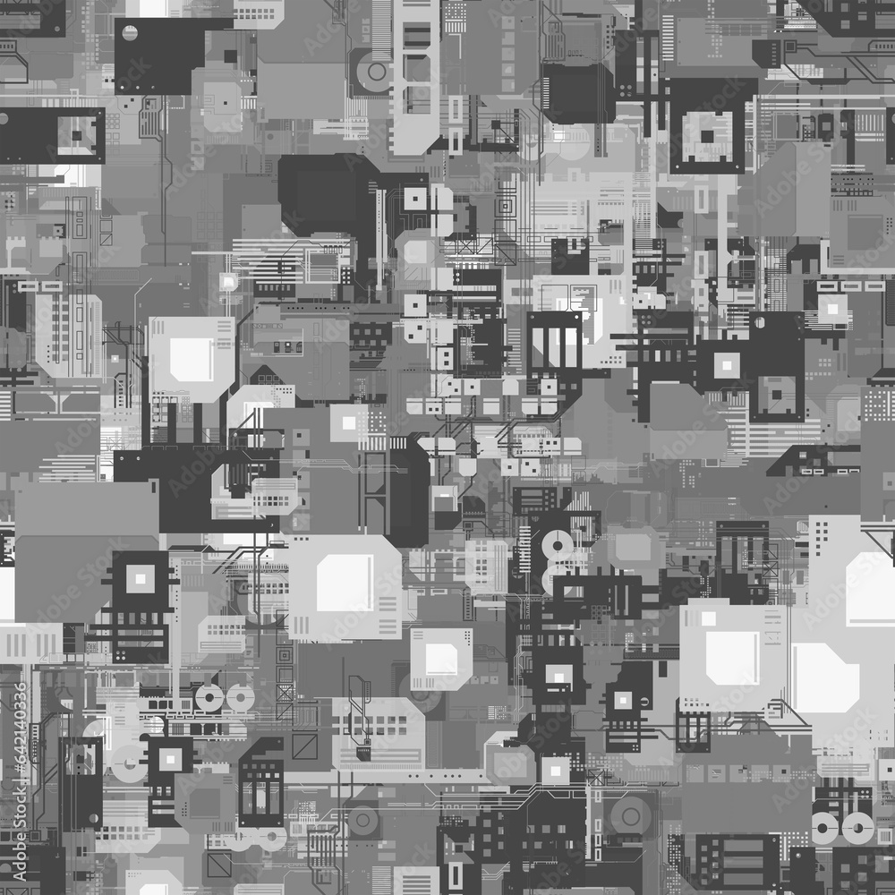 SCIFI displacement map for 3d texture Stock Illustration | Adobe Stock