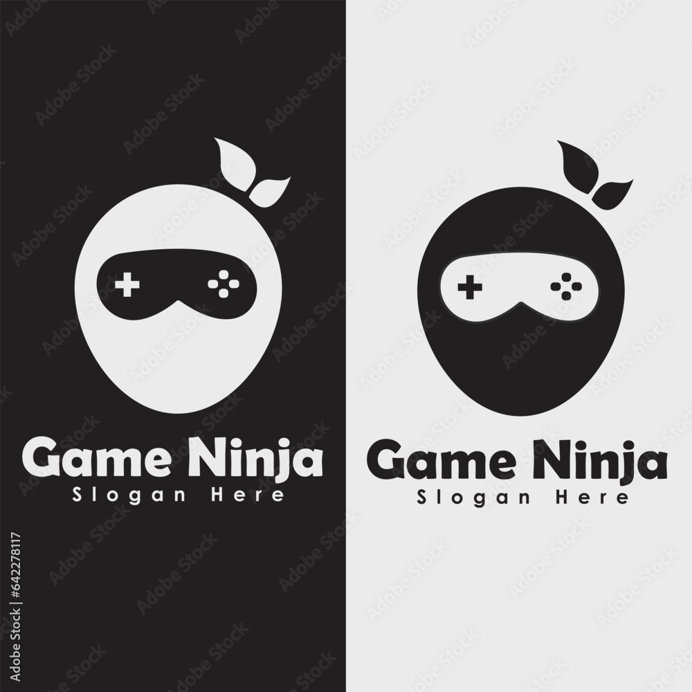 Game Ninja simple logo design template, Modern logo design concept with ...