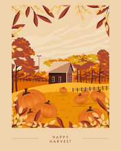 Autumn Farm Poster Free Stock Photo - Public Domain Pictures
