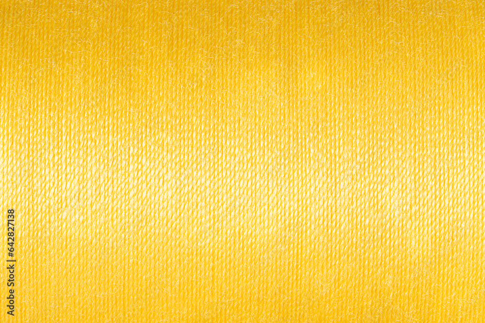 Abstract fabric texture background, close up picture of yellow color ...
