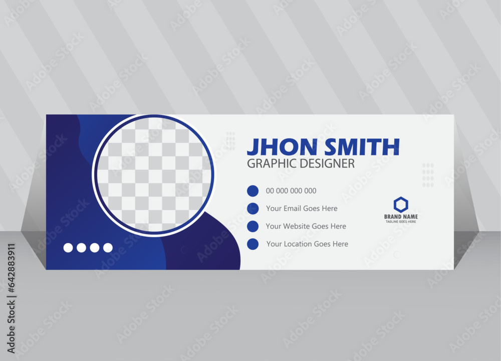 Email footer and personal social media cover design. Creative Email ...