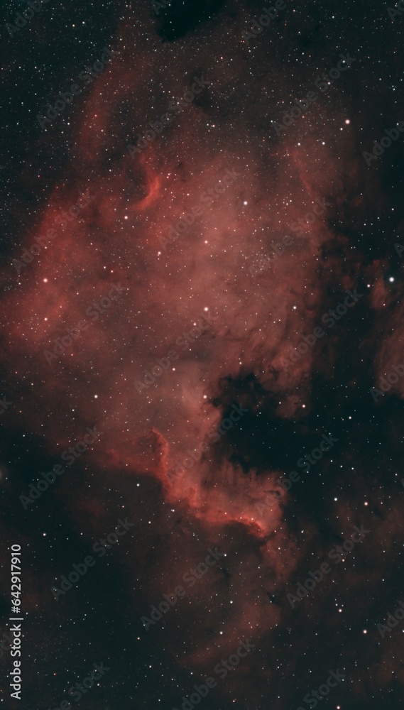 North American nebula in space which is 2,5k light years from earth ...