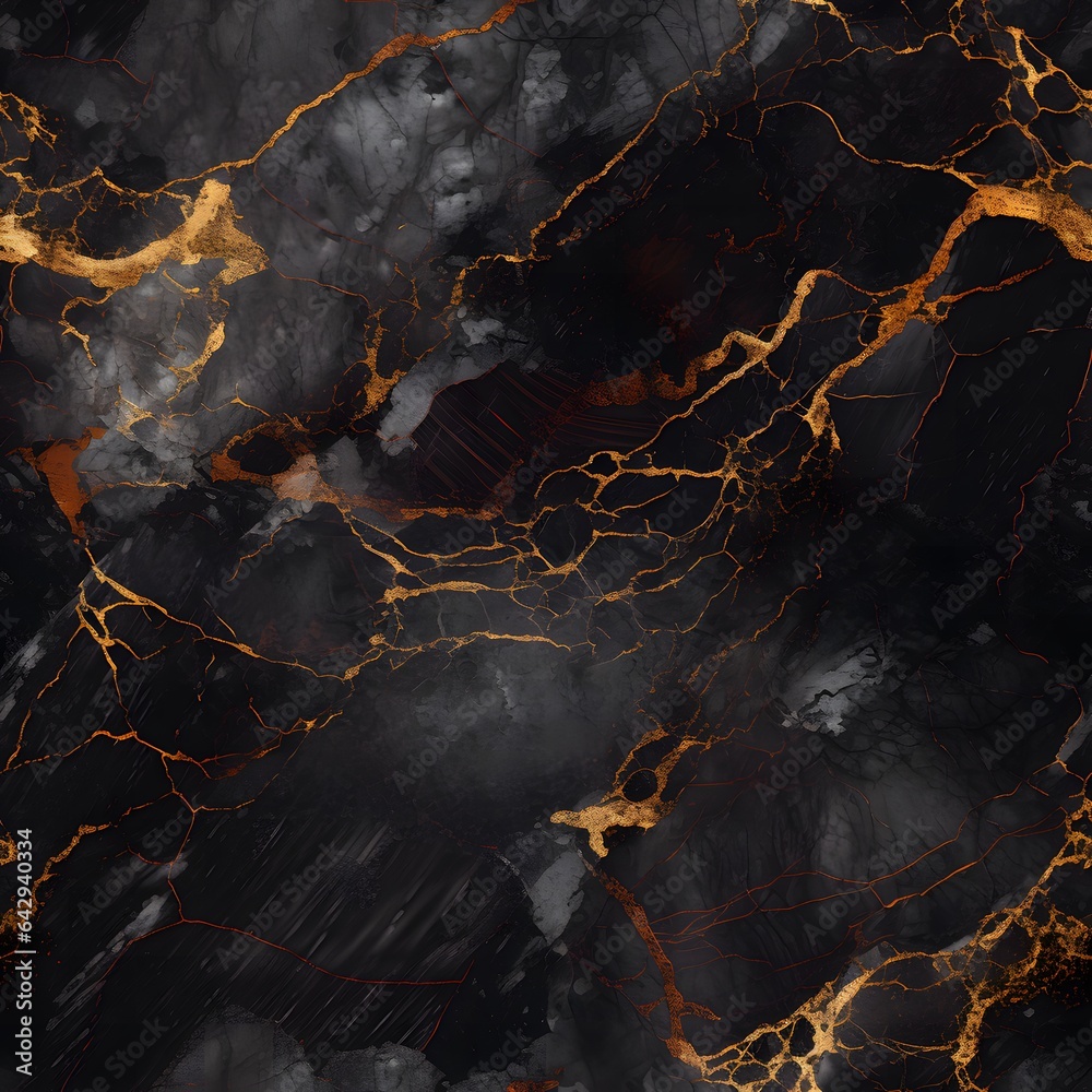 dark marble texture seamless pattern. Luxury Black and Gold Marble ...