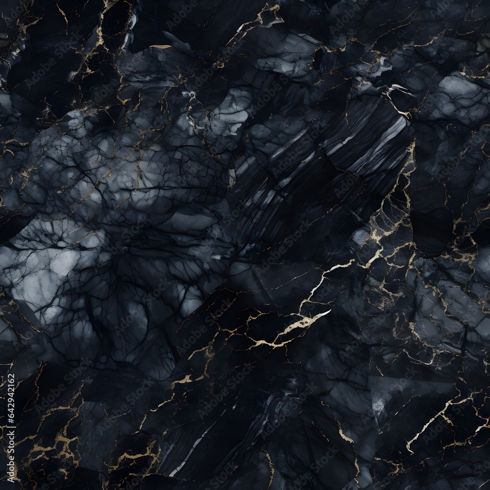dark marble texture seamless pattern. Luxury Black and Gold Marble ...