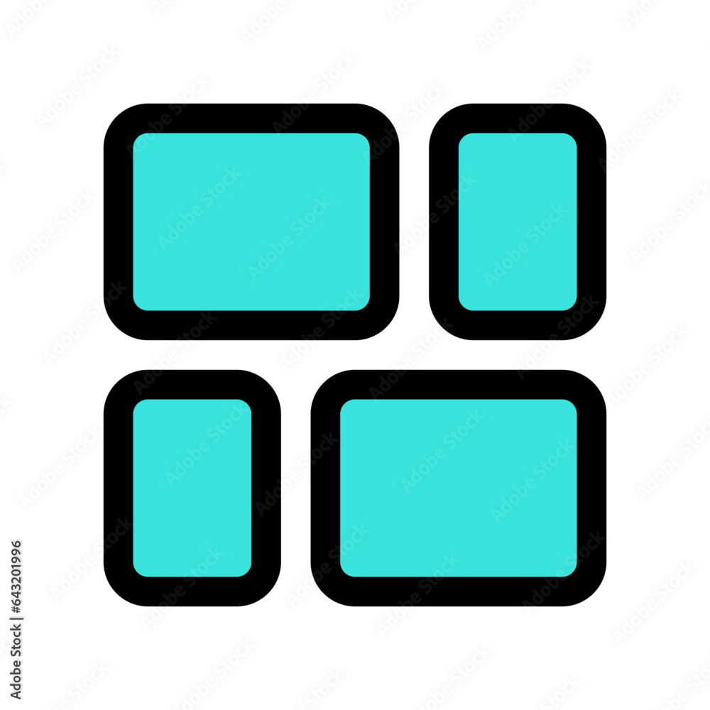 Editable vector mason grid icon. Part of a big icon set family. Perfect ...