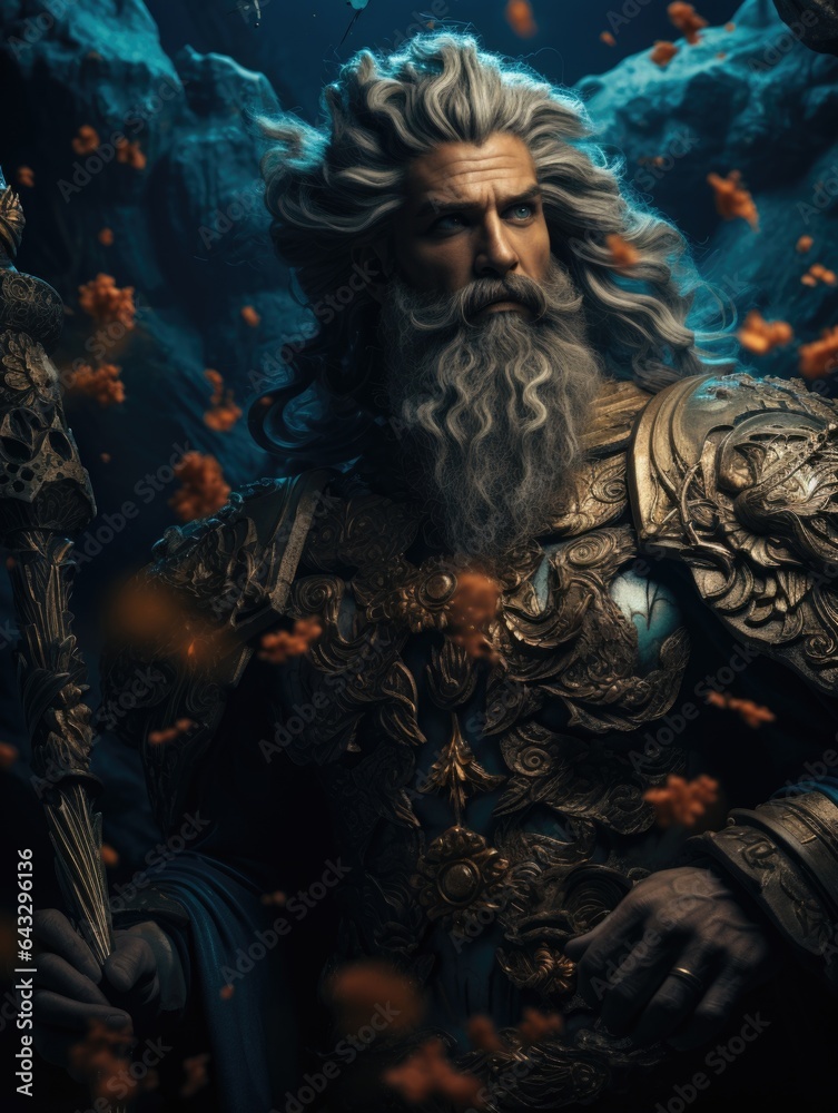 Poseidon Historical Old and Ancient Mythology - Olympic Gods. Greek ...