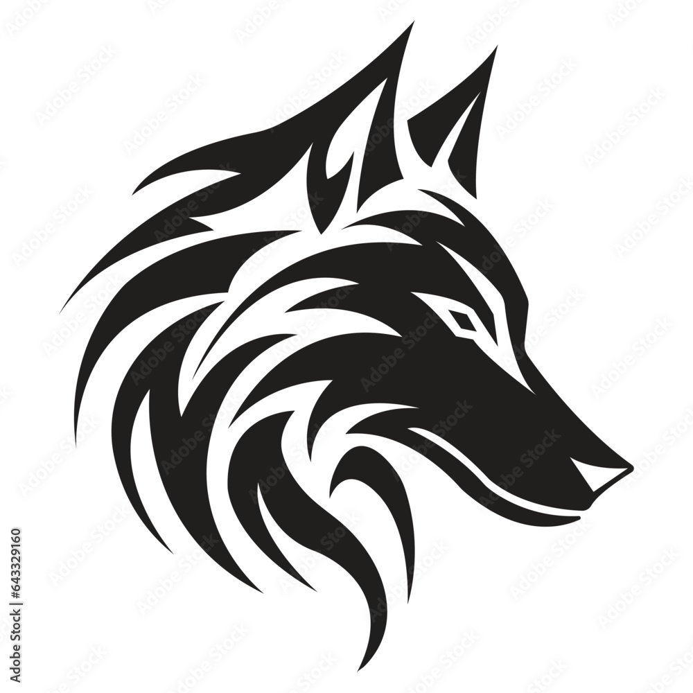 logo wolf vector EPS Stock Vector | Adobe Stock