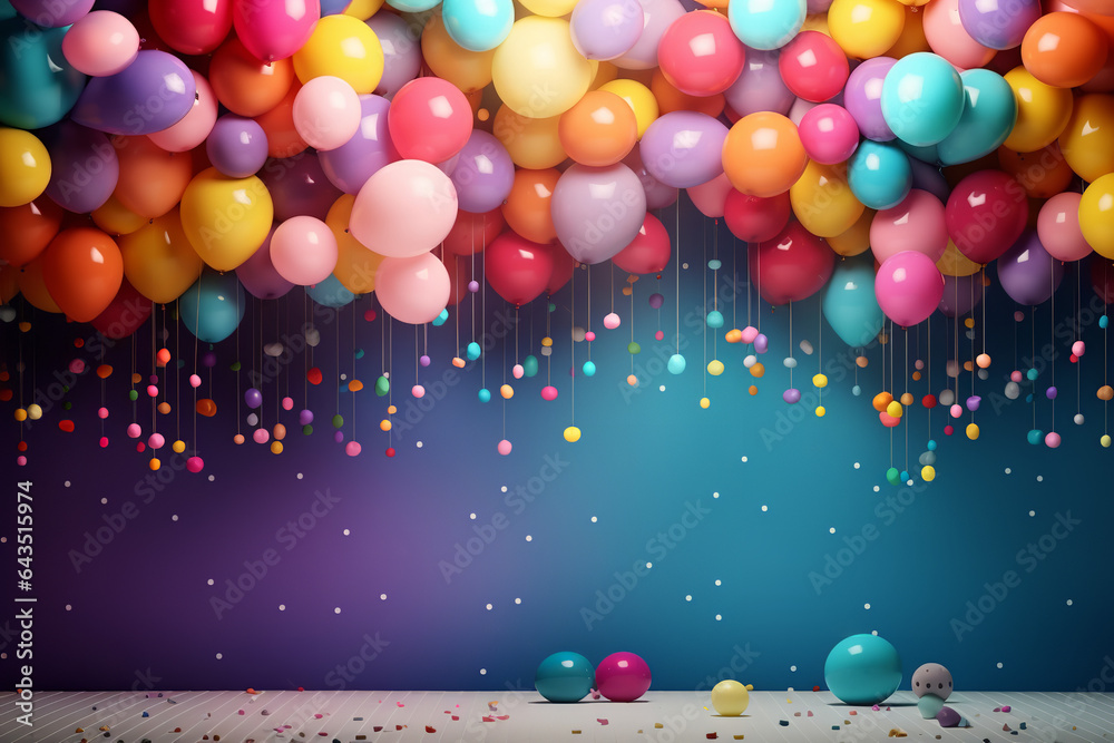Foto de Stock birthday background theme bright colors | Adobe Stock