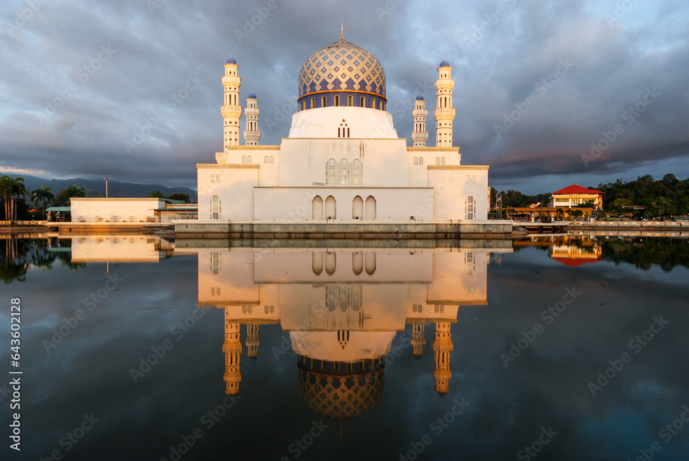 Masjid Bandaraya Kota Kinabalu City Mosque, Sabah, Borneo, Malaysia ...