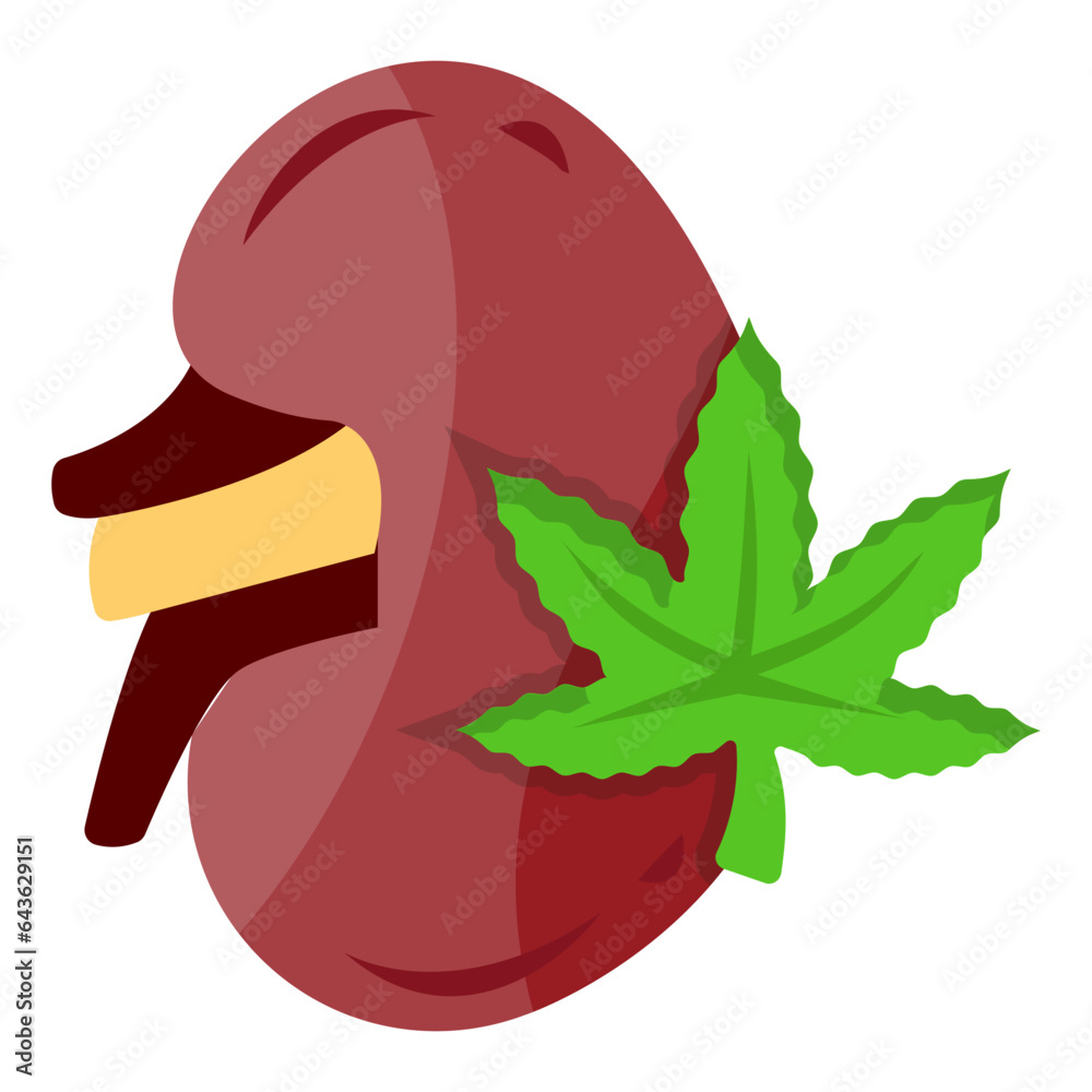 Stock-Vektorgrafik „Smoking Weed Kidney and renal failure concept ...