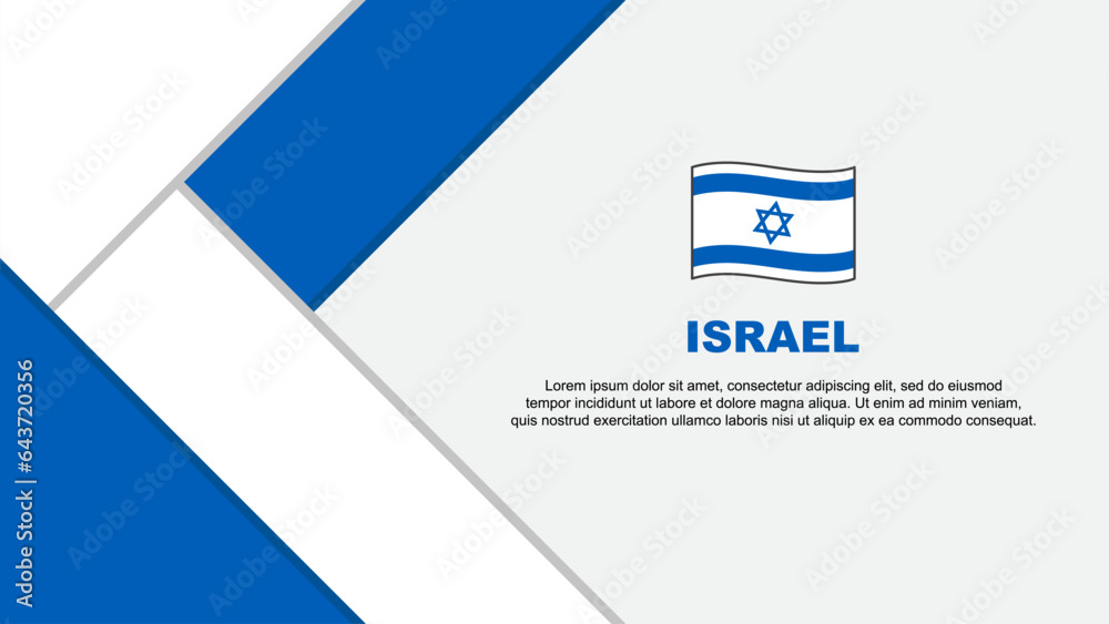Israel Flag Abstract Background Design Template. Israel Independence ...