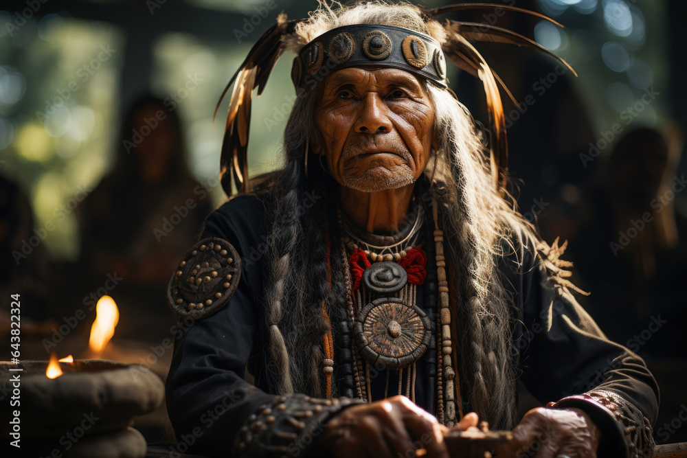 Indigenous Wisdom. Indigenous elder sharing teachings about harmony ...