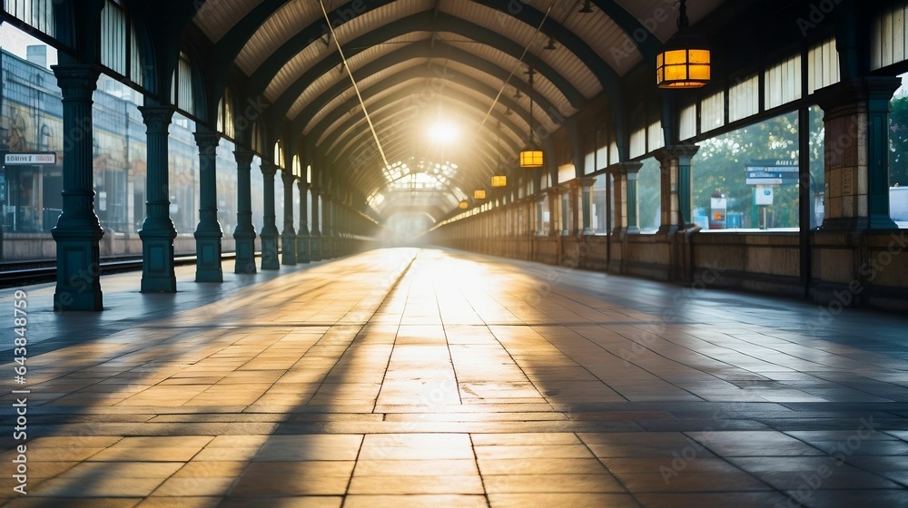 background Old train station platform Stock Photo | Adobe Stock