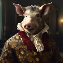 Boar Vintage Art Poster Free Stock Photo - Public Domain Pictures