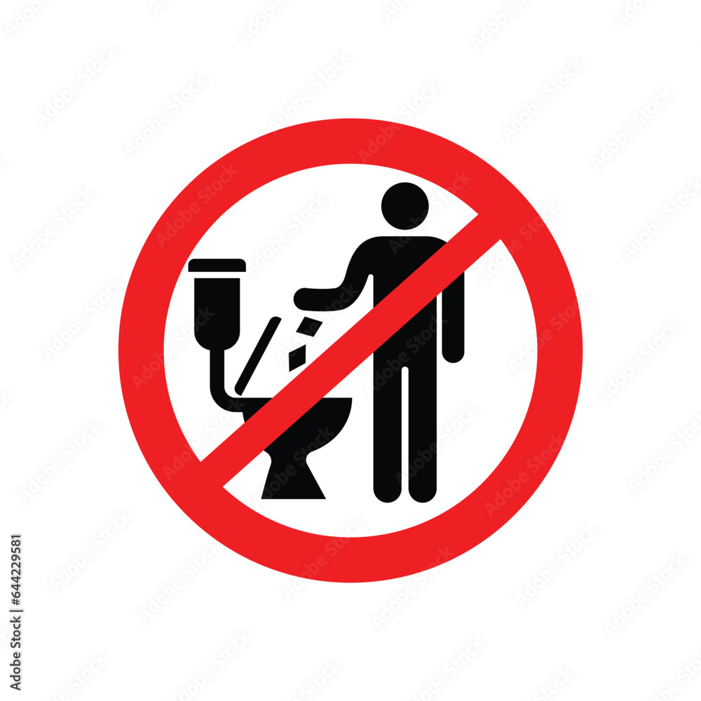 do not dispose in toilet sign Stock Vector | Adobe Stock