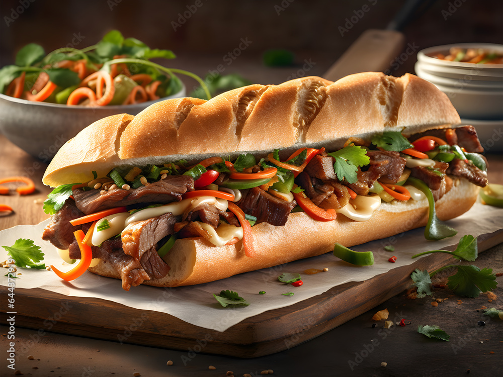 Banh Mi vietnamese sandwich, Vietnamese beef sandwich recipe, Banh Mi ...