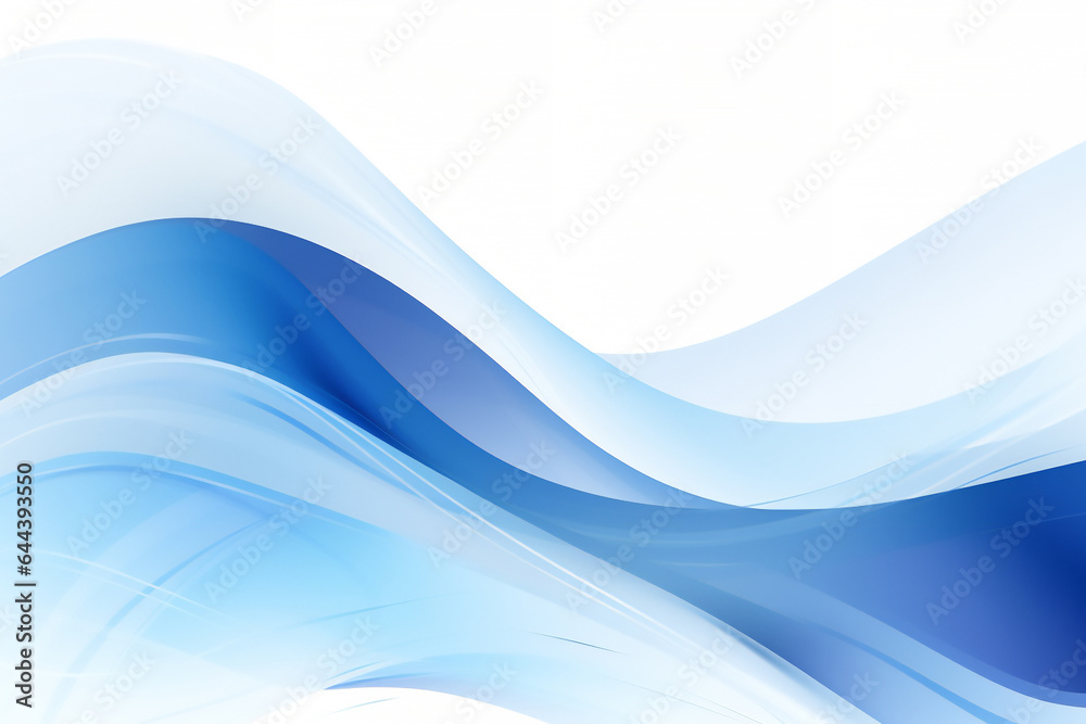Ilustración de Stock Blue wave pattern background with fluid graphic ...