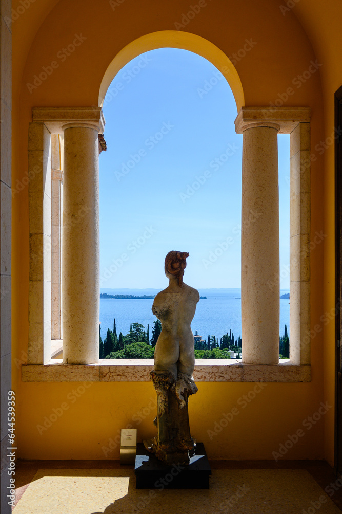 Vittoriale degli Italiani, villa di Gabriele D'Annunzio, Gardone Riviera, Salò, Lago di Garda ...