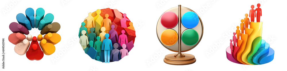 Diversity Equality and Inclusion clipart collection, vector, icons ...