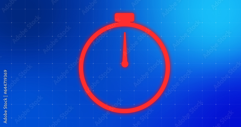 Modern trendy stylish 2D countdown timer animation in digital ...
