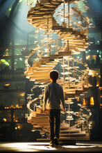DNA Stairs Free Stock Photo - Public Domain Pictures