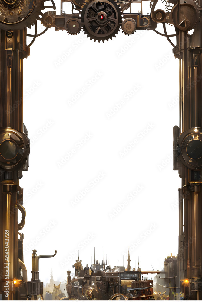 Steam Punk Border Frame Transparent Background PNG Images Stock ...