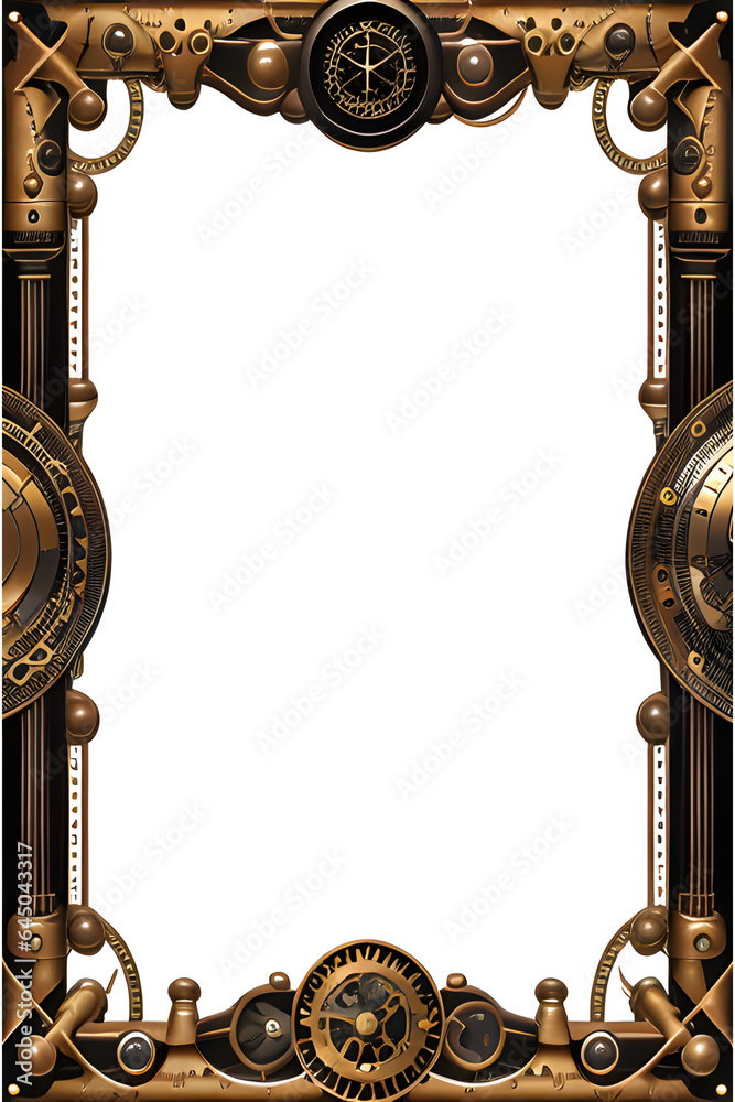Steam Punk Border Frame Transparent Background PNG Images Stock ...