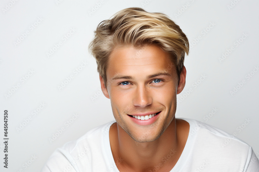 Generative ai collage photo of model man pop star with perfect ...