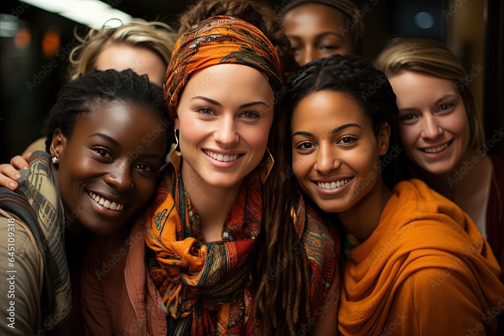 A vibrant image celebrating the richness of human diversity, showcasing ...