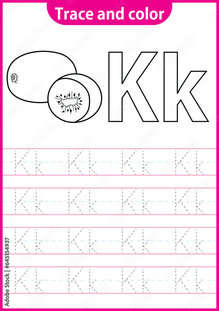 English writing worksheet for kg writing practice activity for children ...