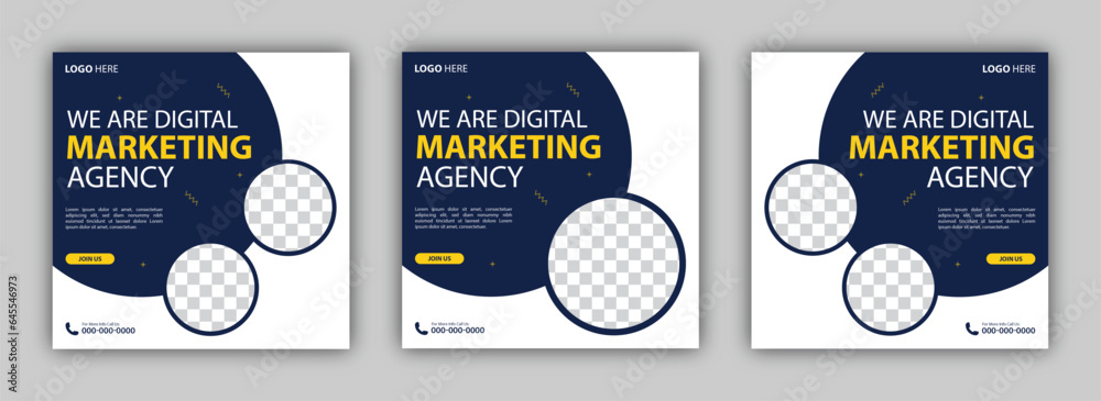 Corporate and digital business marketing promotion post design or ...