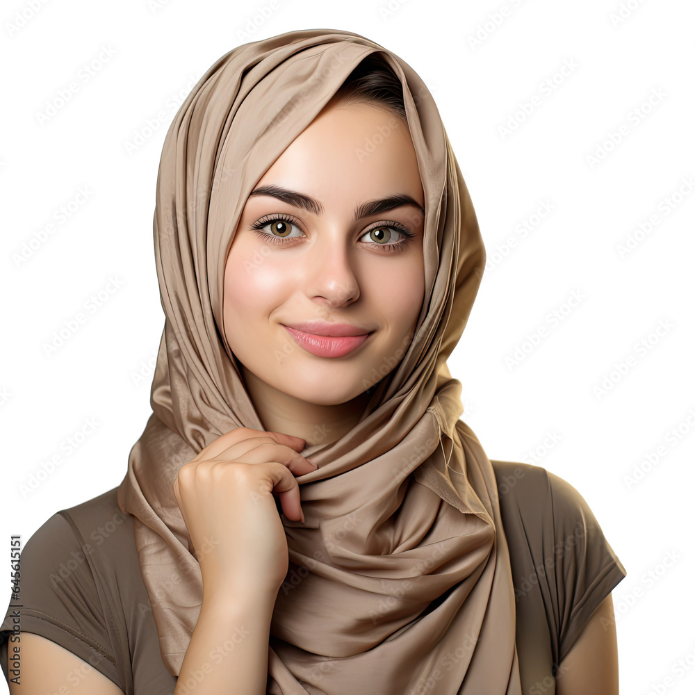 Professional studio head shot of a 20-year-old Middle Eastern girl with ...