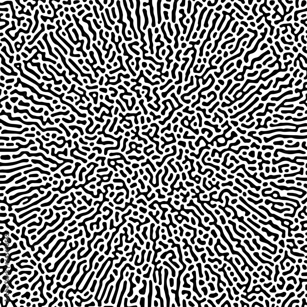 Seamless circular uring pattern. Organic looking Illustration. You can ...