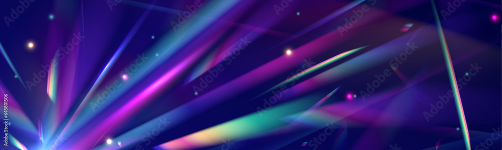 Crystal Rainbow Light Effects. Overlay for backgrounds.Triangular prism concept. Light streak ...