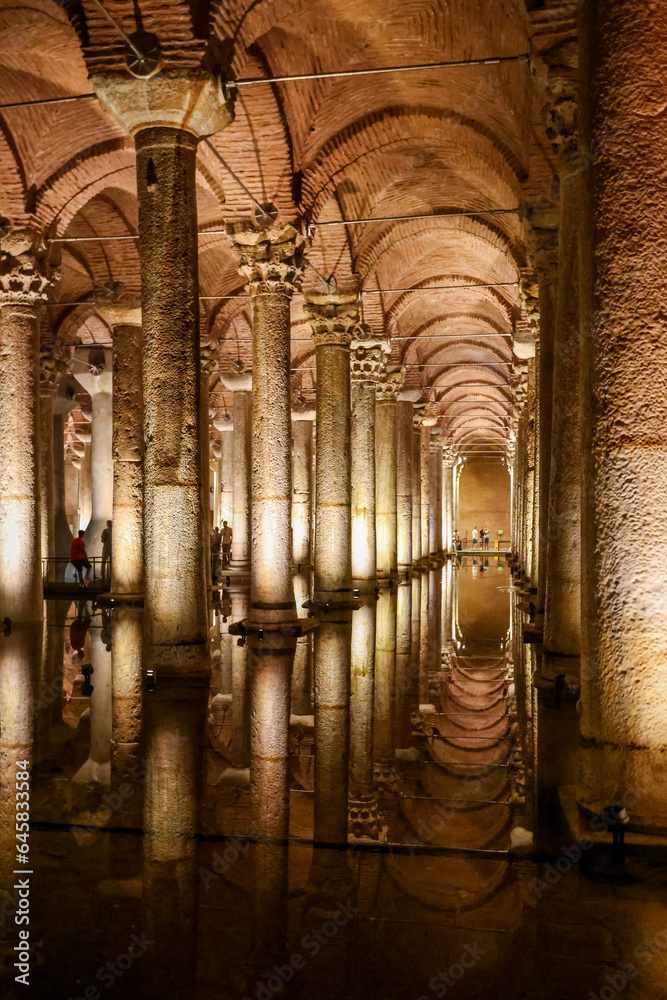 Istanbul, Turkey - July 22, 2023: The underground water storage ...