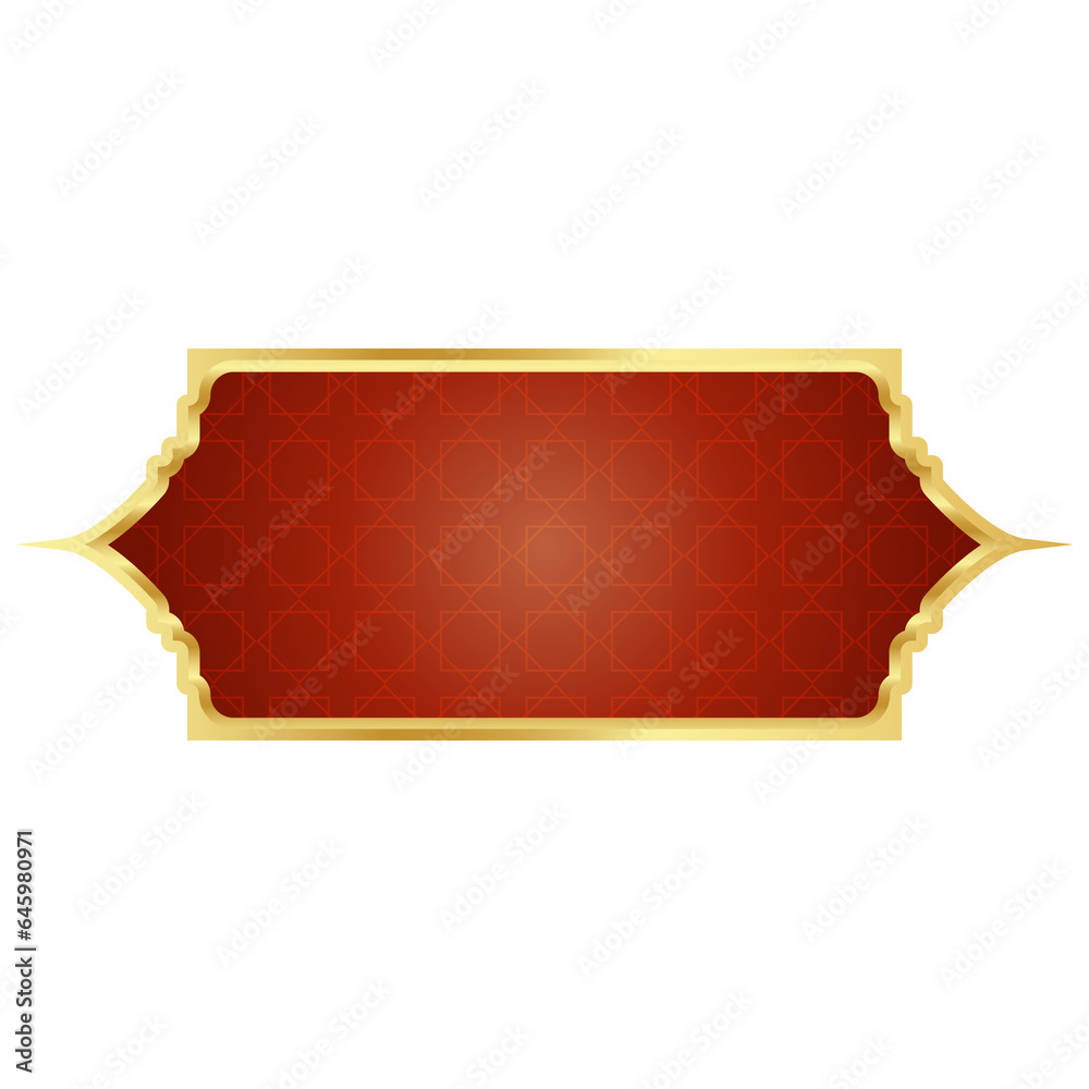 Ilustración de Stock Thailand retro frame pattern exotic borders golden ...