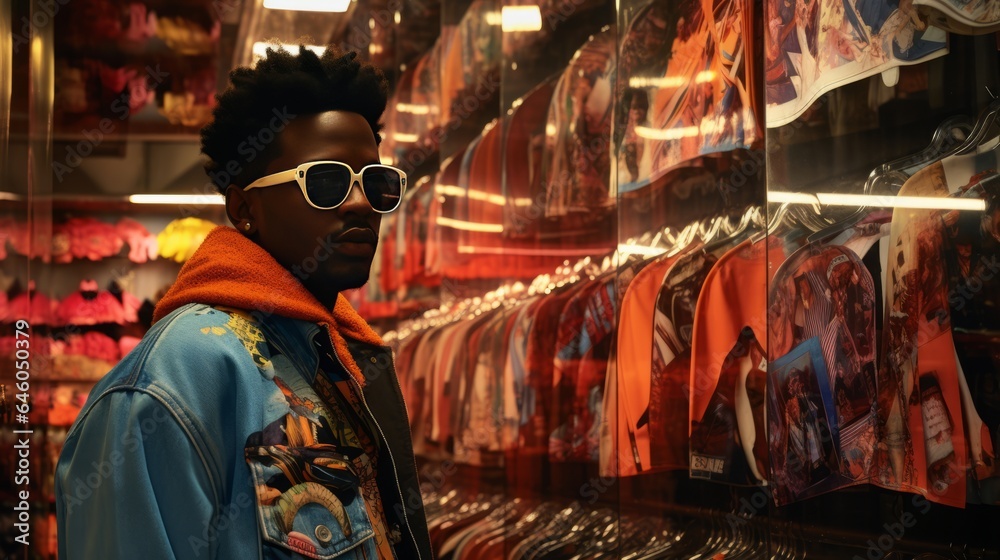 Bright Retro fashion enthusiast people in a 90s and 2000s inspired ...