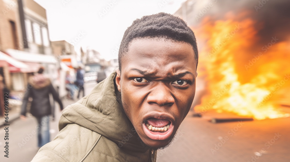 riot or arson or theft or demonstrations or robbery and looting, fire ...