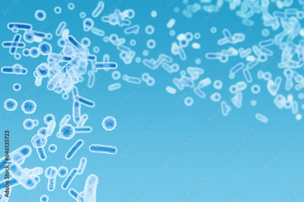Enterobacteriaceae, gram-negative rod-shaped bacteria, part of ...