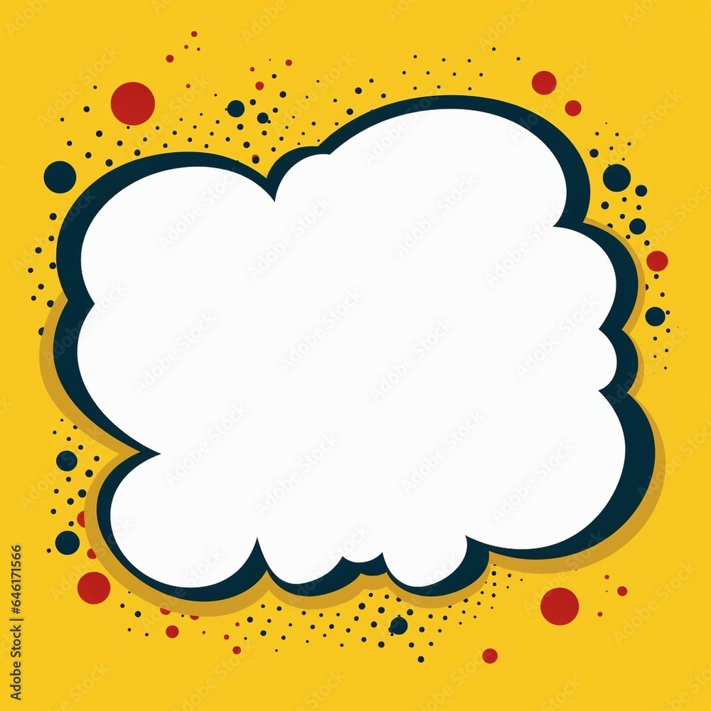 Speech Bubble Quote. Blank Speech Bubble Frame with Quotation Marks and ...