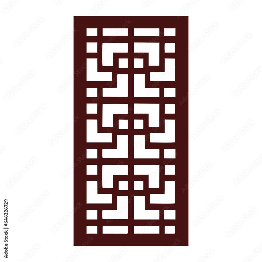 Laser Cut Patterns and Door Jali Design Stock Vector | Adobe Stock
