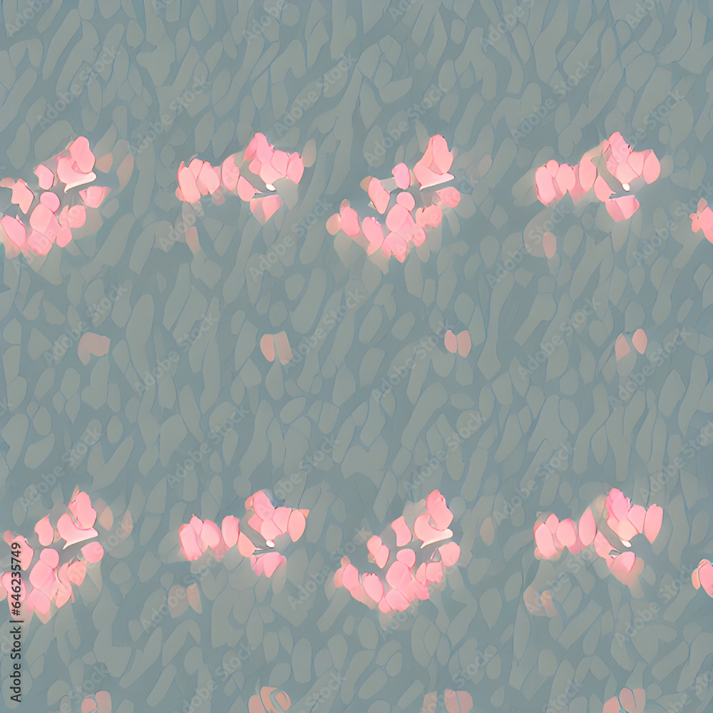 Nature's Imprint: A repeating pattern inspired by leaves and flowers ...