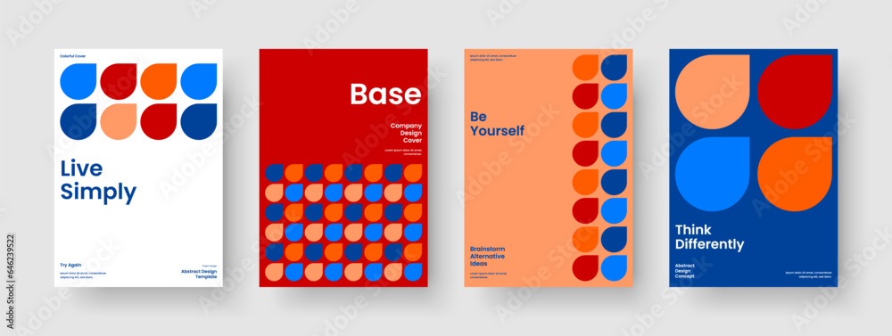 Vector de Stock Geometric Banner Design. Modern Business Presentation ...